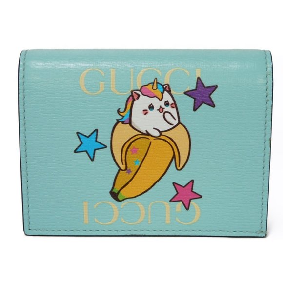 Gucci | Accessories | Gucci Gucci Bifold Wallet Bananya Compact Banana ...